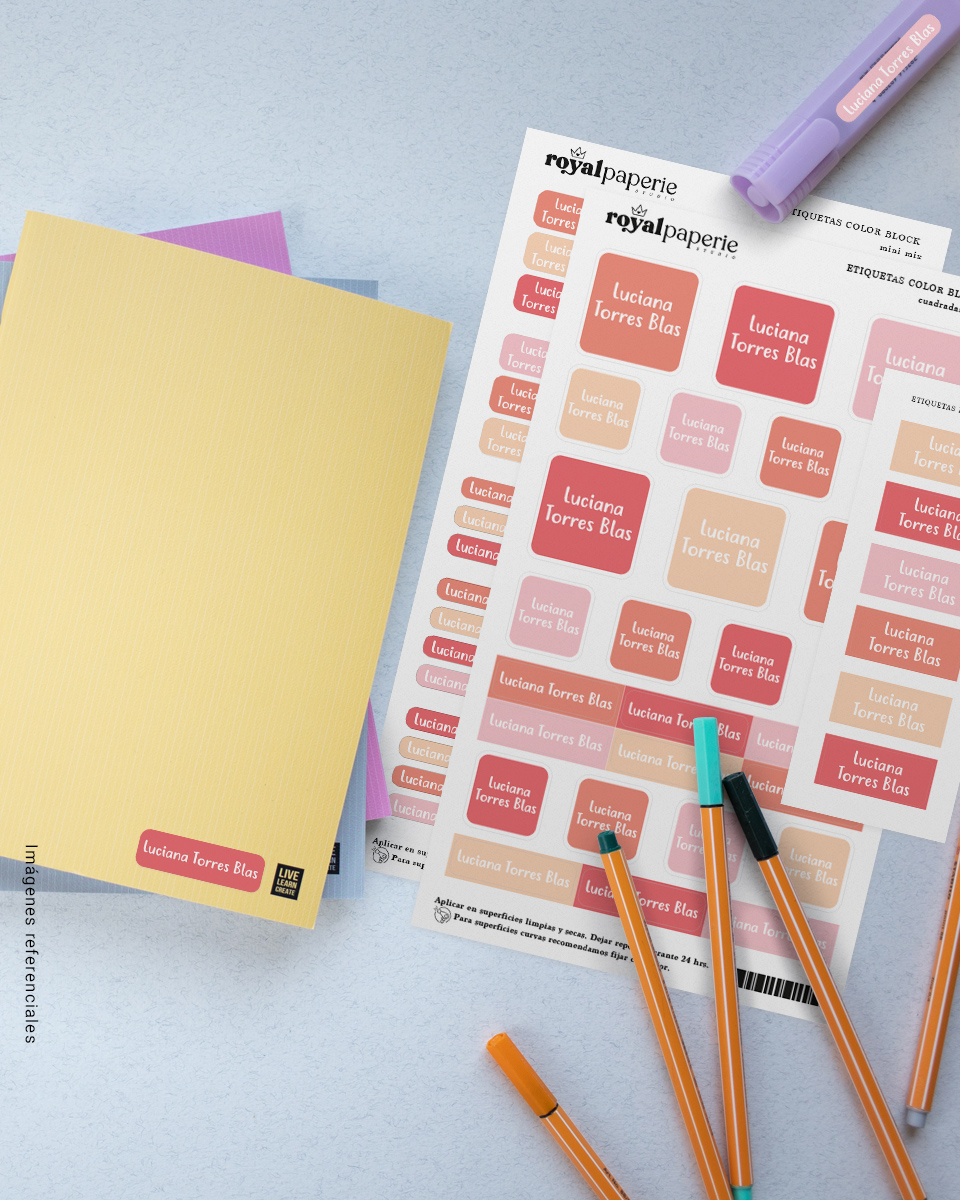 Pack Color Block - Royal Paperie