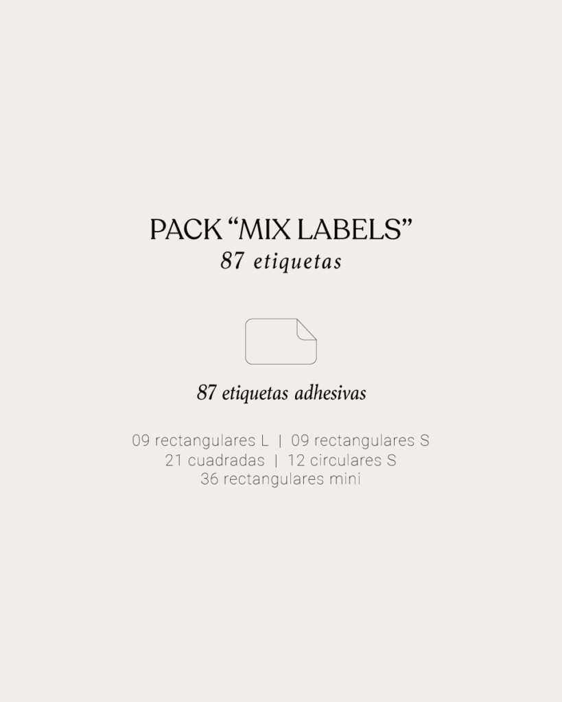 Pack Mix Labels – Royal Paperie